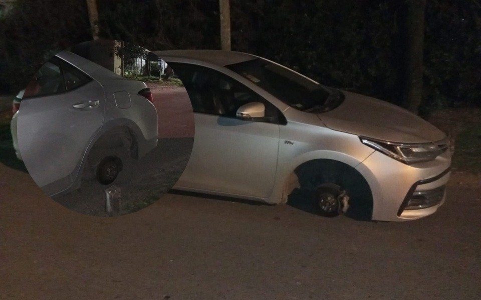 Roba ruedas al acecho en La Plata: hubo tres ataques en menos de una semana Roba ruedas al acecho en La Plata: hubo tres ataques en menos de una semana