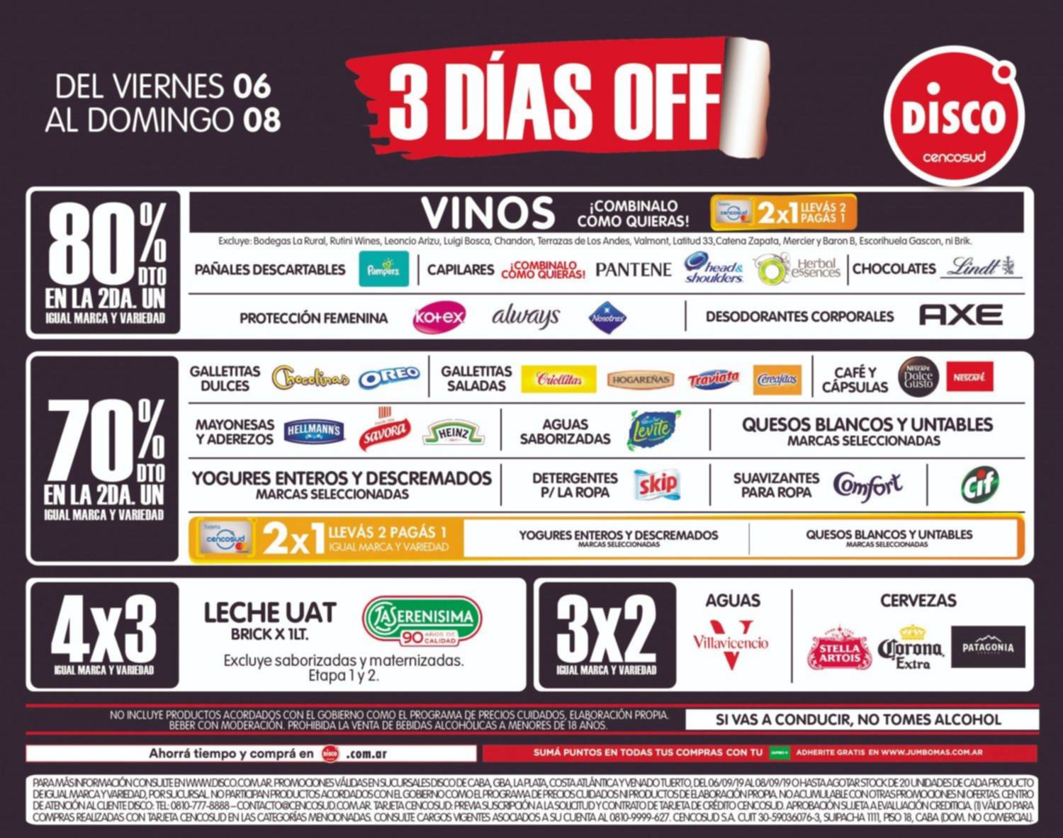 Promociones imperdibles en productos de igual marca y variedad